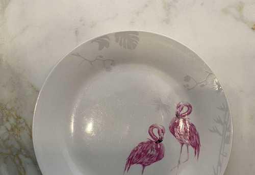 Тарелка фламинго
