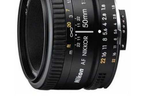 Объектив Nikon AF nikon 50 mm 1:1.8 D