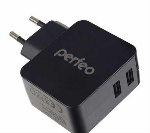 Perfeo Сетевое зарядное устройство 2USB 2x3.4A