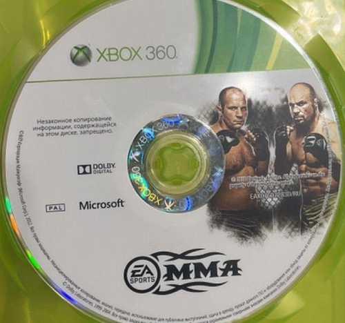 Диски на xbox 360 MMA