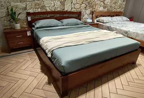 Кровать двухспальная массив сосна
