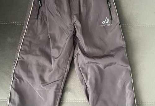 Новые брюки флис серые плащевка демисезон 98