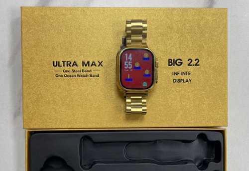 Новые Умные часы Ultra max 2.2 золотой Apple