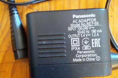 Зарядное устройство re7-59 panasonic