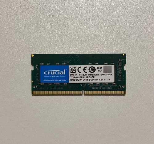 Оперативная память crucial 16 гб ddr4