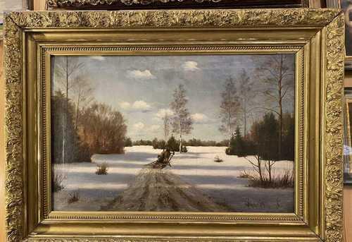 Картина "Зимний пейзаж" Прокофьев А. М