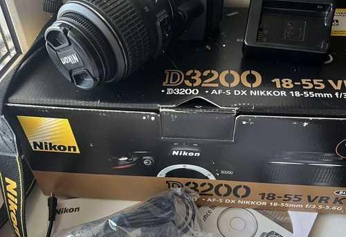 Фотоаппарат Nikon d3200 и объектив 18-55mm VR(8343