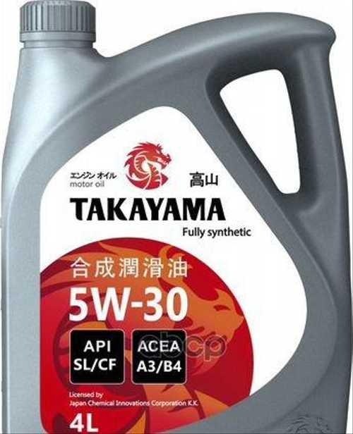 Takayama 5W-30 A3/B4, SL/CF 4л. takayama