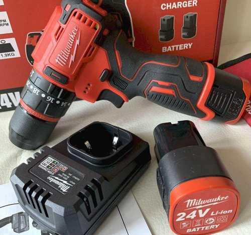 Шуруповерт ударный Milwaukee 24V бесщеточный