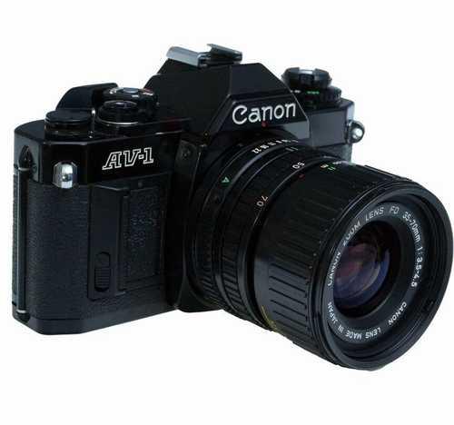 Canon AV-1   Canon zoom lens FD 35-70mm f3.5-4.5