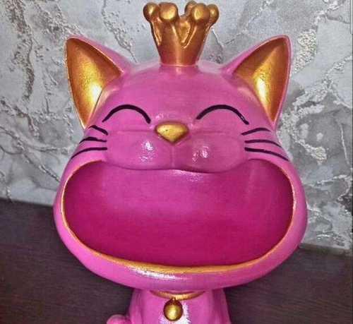 Керамическая конфетница кот
