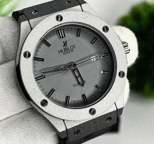 Наручные часы Hublot серые (Арт.30829)