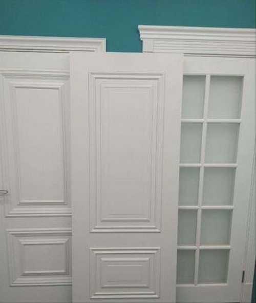 Двери межкомнатные белая эмаль Гранд