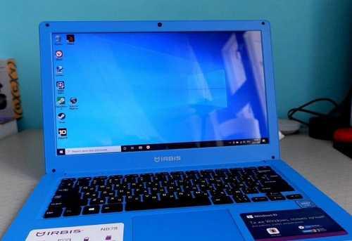 Продам ноутбук irbis nb 78 голубой небольшой