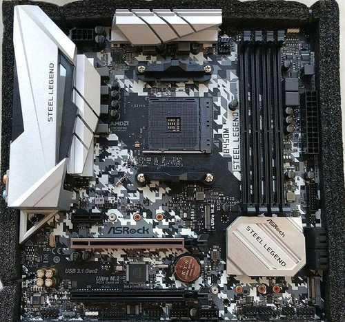 Материнская плата B450M Asrock Steel Legend AM4