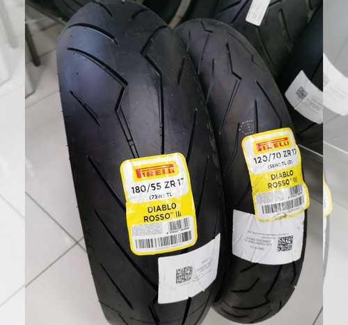 Pirelli Diablo Rosso3 120/70-17 и 180/55-17