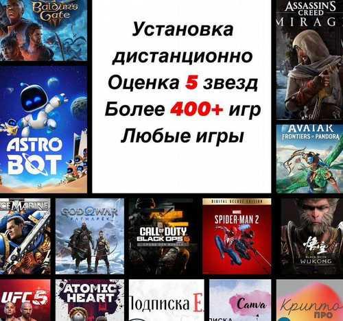 Аредна игр PS4/PS5 Дистанционно