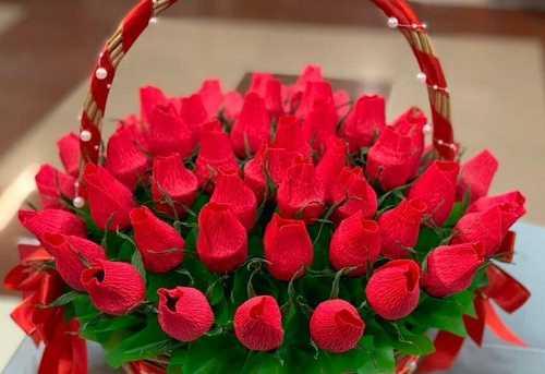 Цветы из конфет ферреро сладкий букет подарок