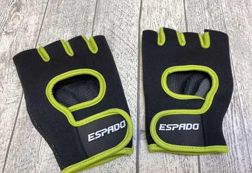 Перчатки для фитнеса Espado, черно-зеленые