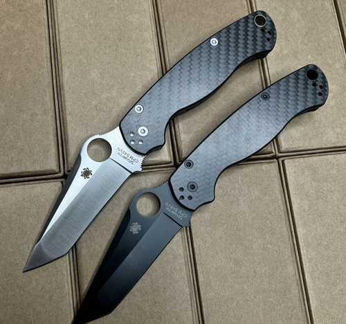 Нож реплика Spyderco Paramilitary 2 Tanto Carbon