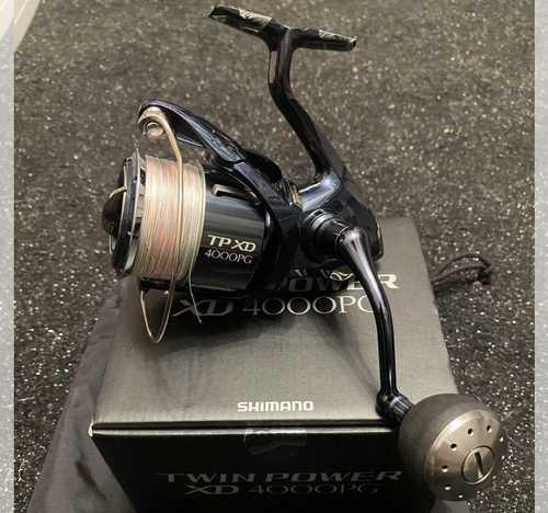 Катушка shimano twin power 4000 pg