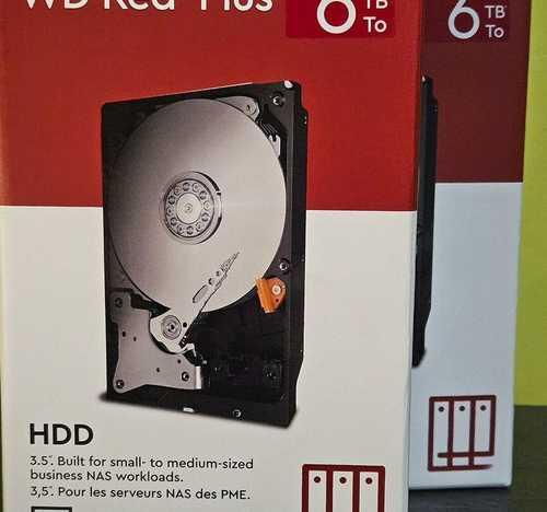 WD Red Plus 6 TB (WD60efpx), CMR, оригинал, США