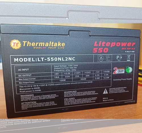 Блок питания Thermaltake Litepower 550W