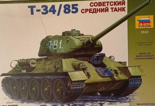 Сборная модель танка т 34