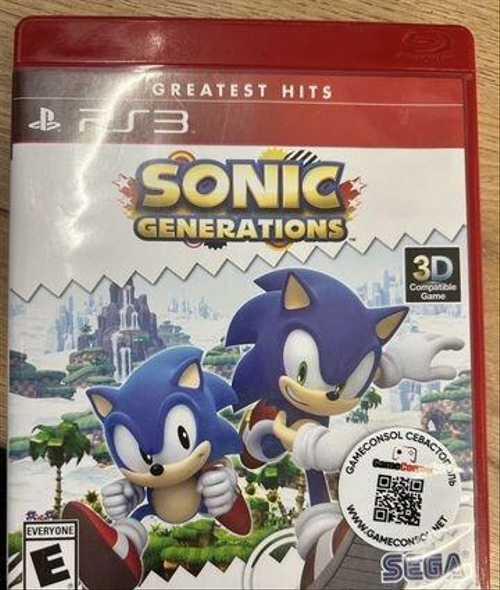 Sonic Generations диск для PS3 б/у