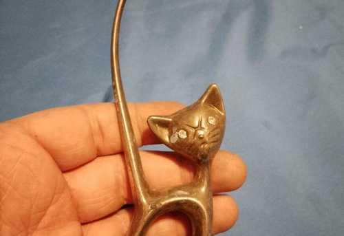 Статуэтка кошка металл
