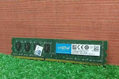 DDR3L 4Gb / озу для пк Crucial CT51264BD160B