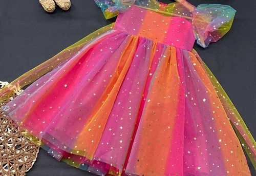 Нарядное новогоднее платье, 5 цветов, 110-128
