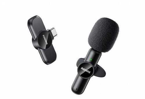 Микрофон петличный Bluetooth + переходник Type-C R