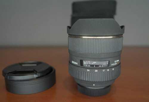 Объектив Sigma AF 12-24mm F4.5-5.6 EX DG HSM Nikon