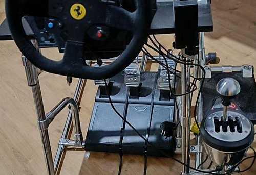 Комплект Thrustmaster t300 + палка, ручник, стойка