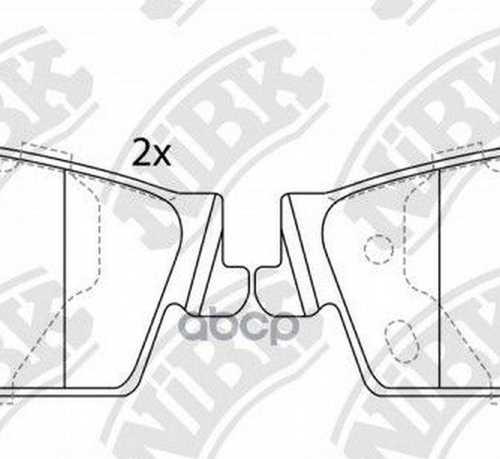 PN51013-nibk колодки дисковые задние Cadillac