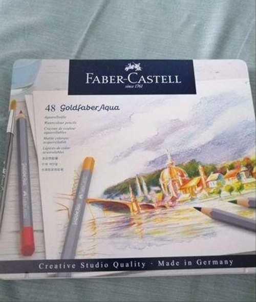 Акварельные карандаши faber castell 48