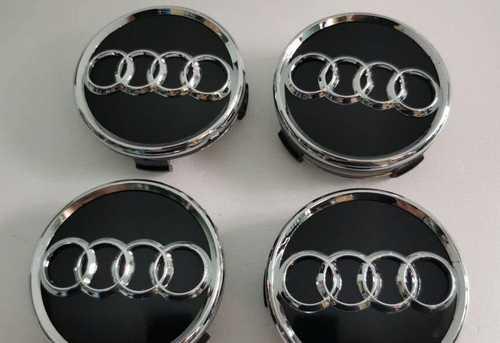 4шт колпаки Audi 74мм для дисков Mercedes, черные