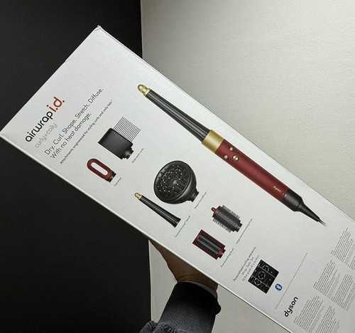 Стайлер dyson hs08 red velvet gold diffuser