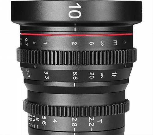 Объектив Meike 10mm T2.2 Cinema Lens Micro 4/3