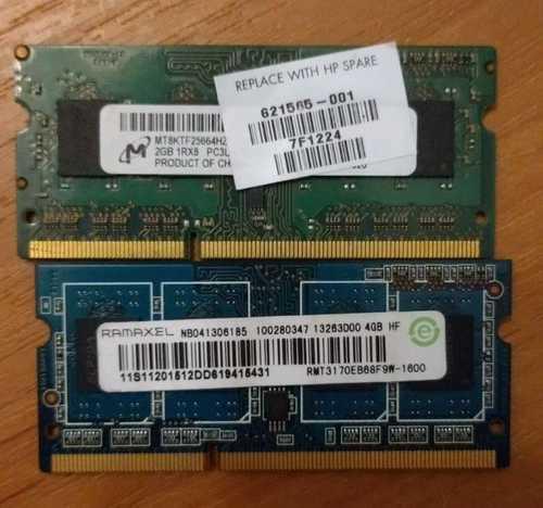 Оперативная память ddr2,ddr3