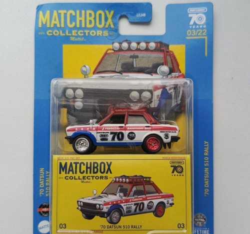 Matchbox Collectors datsun 510 rally