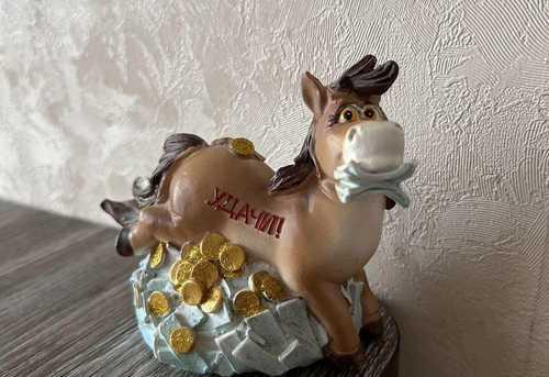 Копилка лошадь керамическая для денег