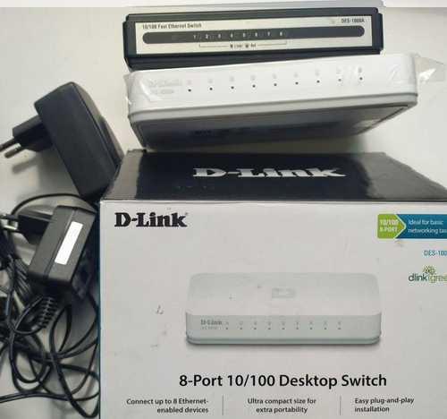 Коммутатор D-link 8-port 10/100 Desktop Switch