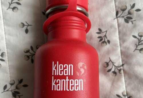Стальная бутылка klean kanteen kids classic