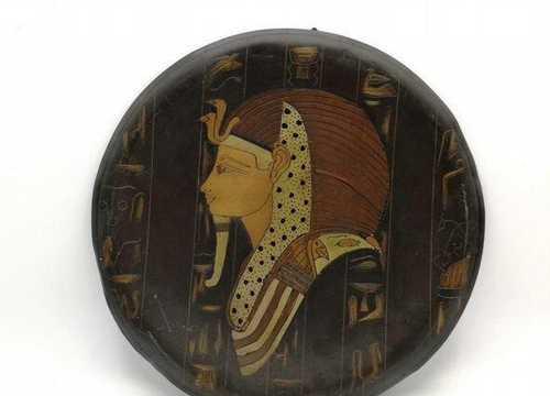 Медная гравюра панно Египет Фараон 25 см
