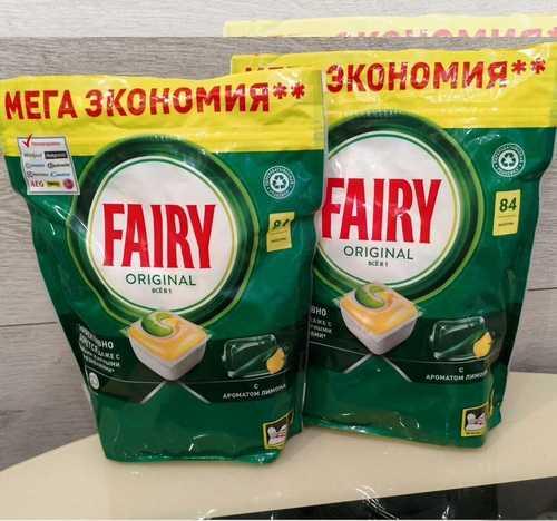 Fairy 84 капсулы таблетки для посудомоеч. машин