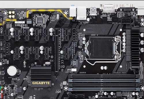 Материнская плата Gigabyte b250 Fintech на 12 карт