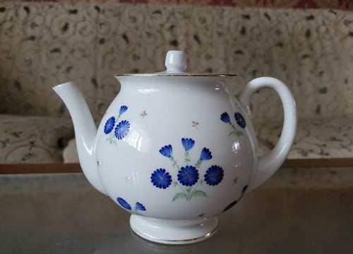 Заварочный чайник "Голубые цветы". лфз. 1930-е г