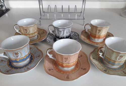 Набор чашек для кофе по-турецки на подставке